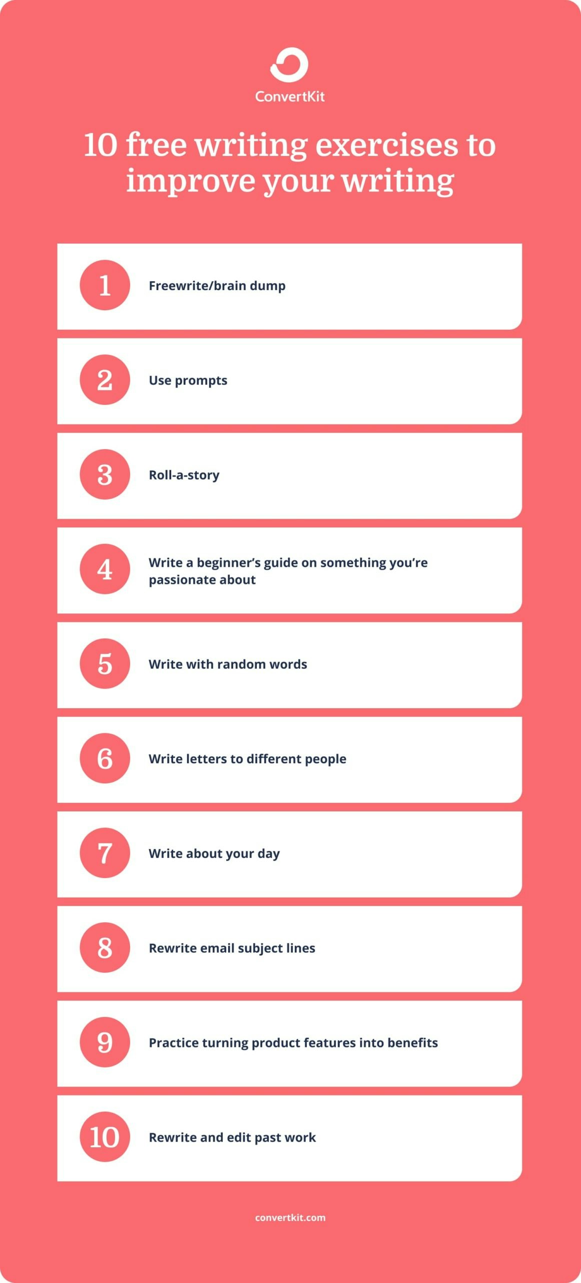 10 Free Writing Exercises To Improve Your Writing 10 Free Writing Exercises To Improve Your Writing